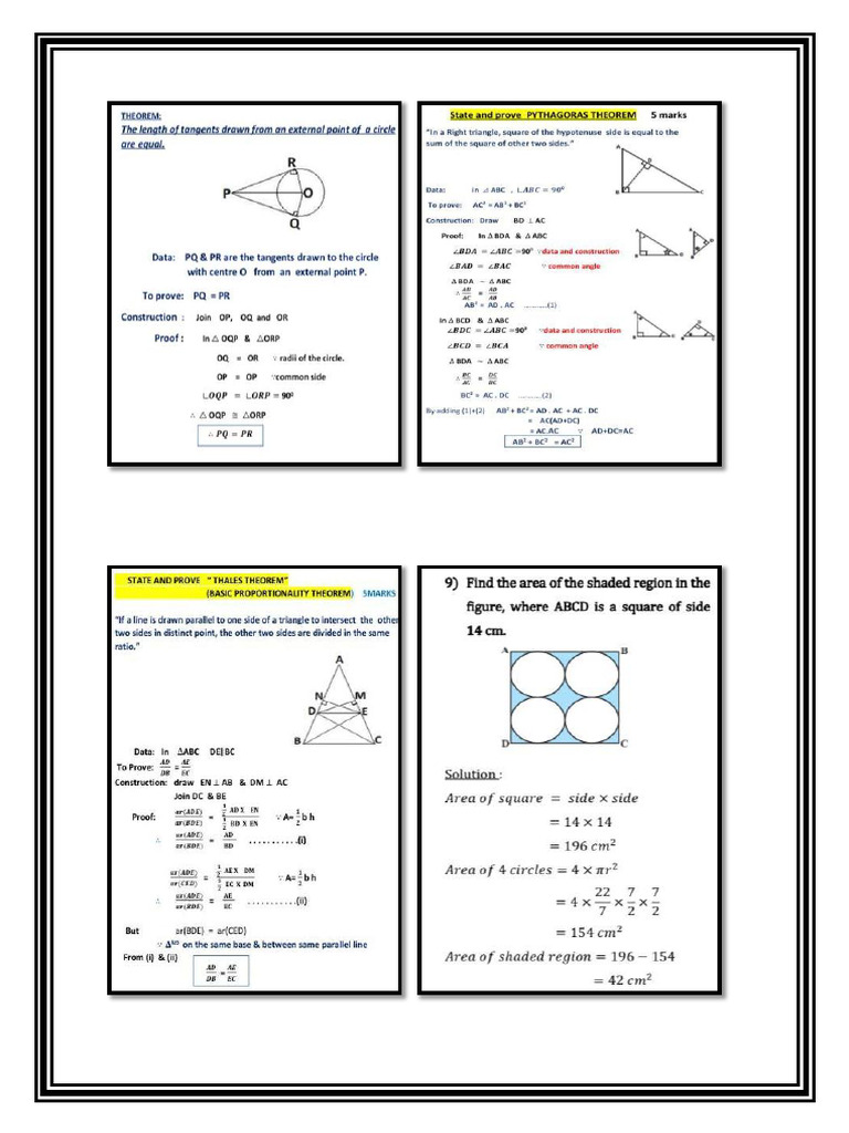 Maths Theorem | PDF