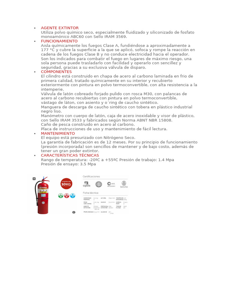 Agente Extintor | PDF
