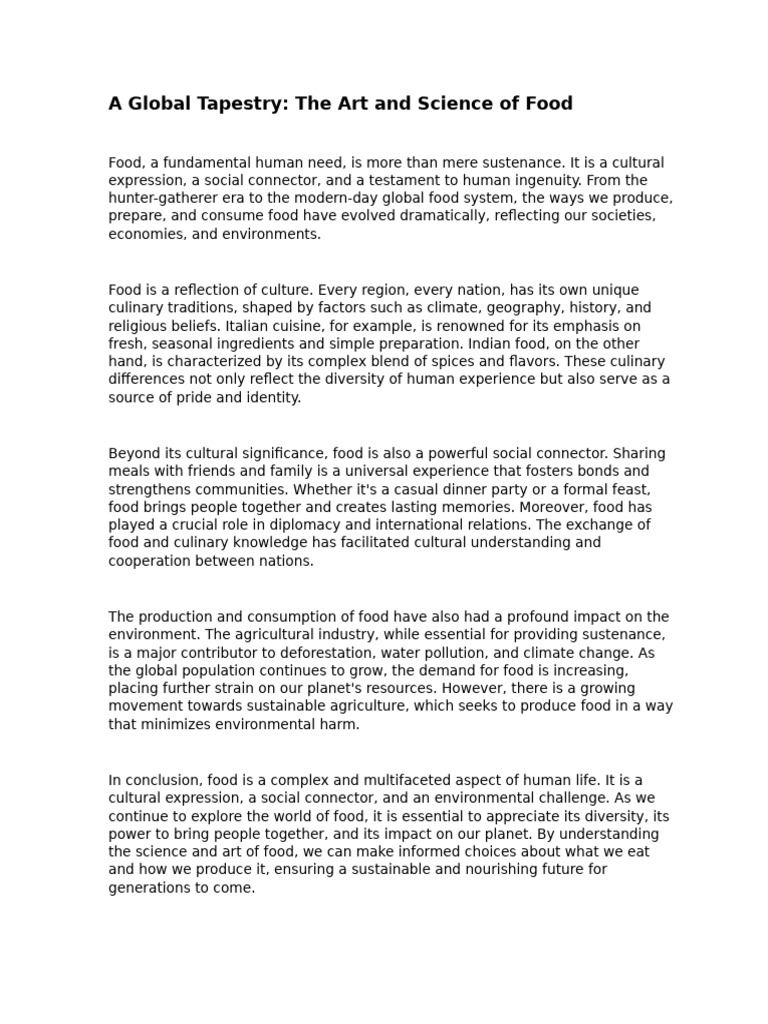 A Global Tapestry | PDF