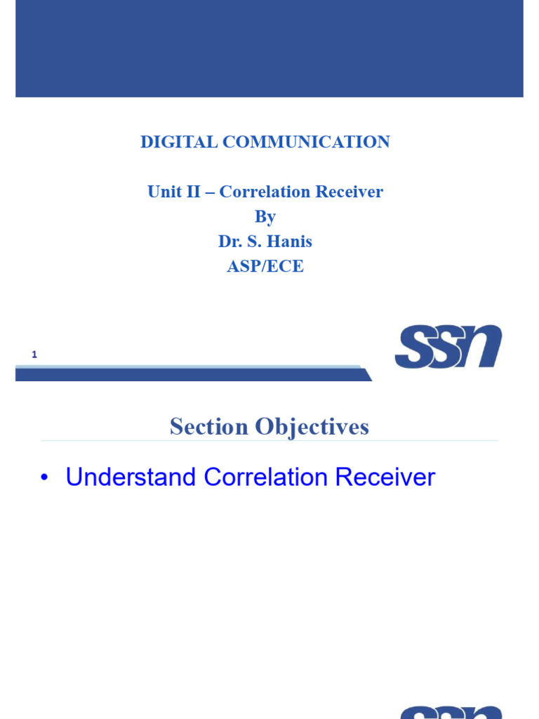 Correlative Receiver | PDF