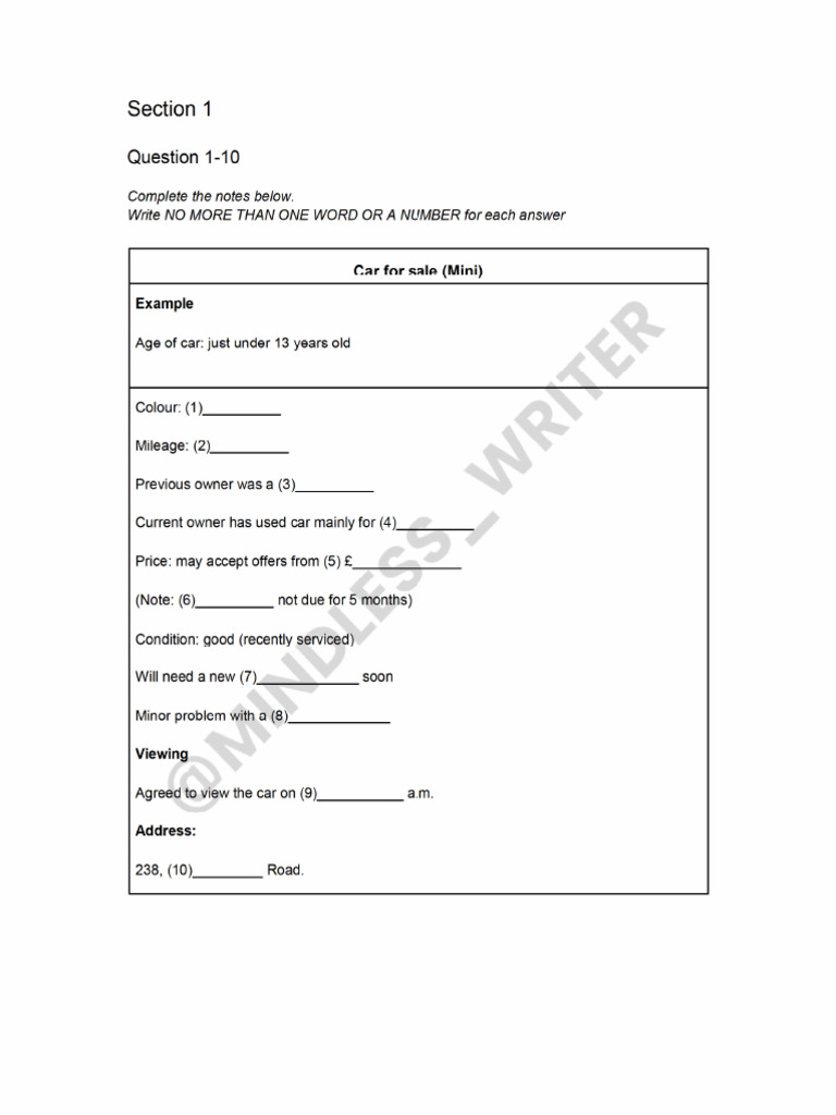 (@mindless - Writer) Full Listening | PDF