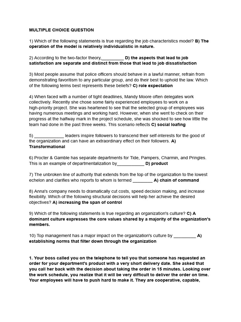 Ob - Final | PDF | Team Building | Applied Psychology