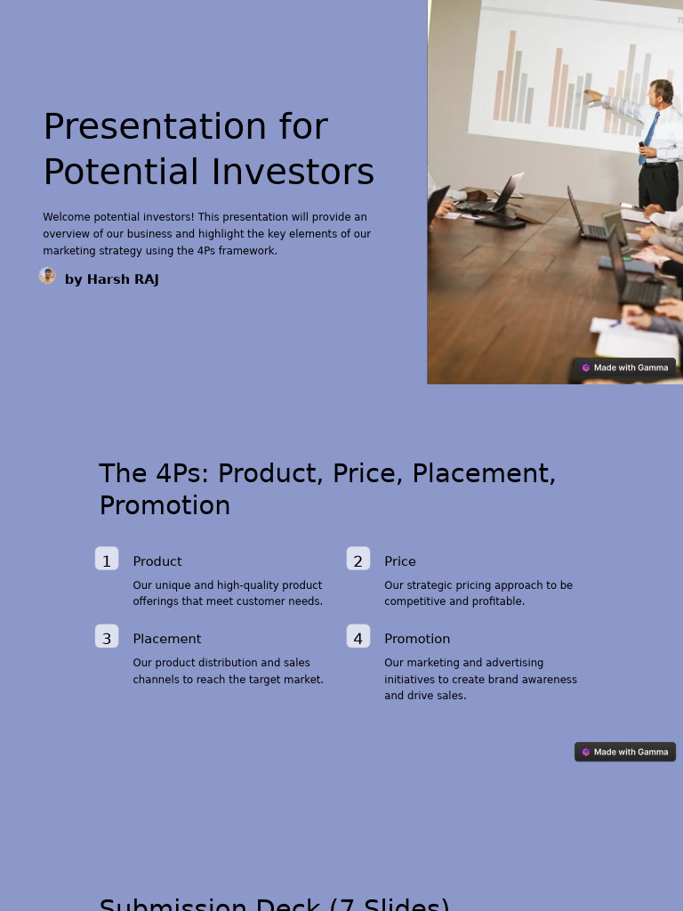 Investor Presentation: Marketing Strategy Overview | PDF | Marketing ...