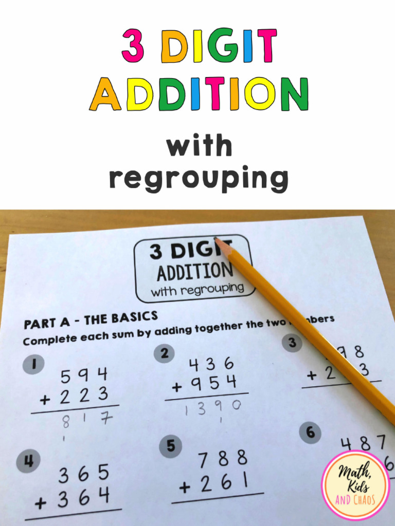 3 Digit Addition Free Worksheet 1 | PDF