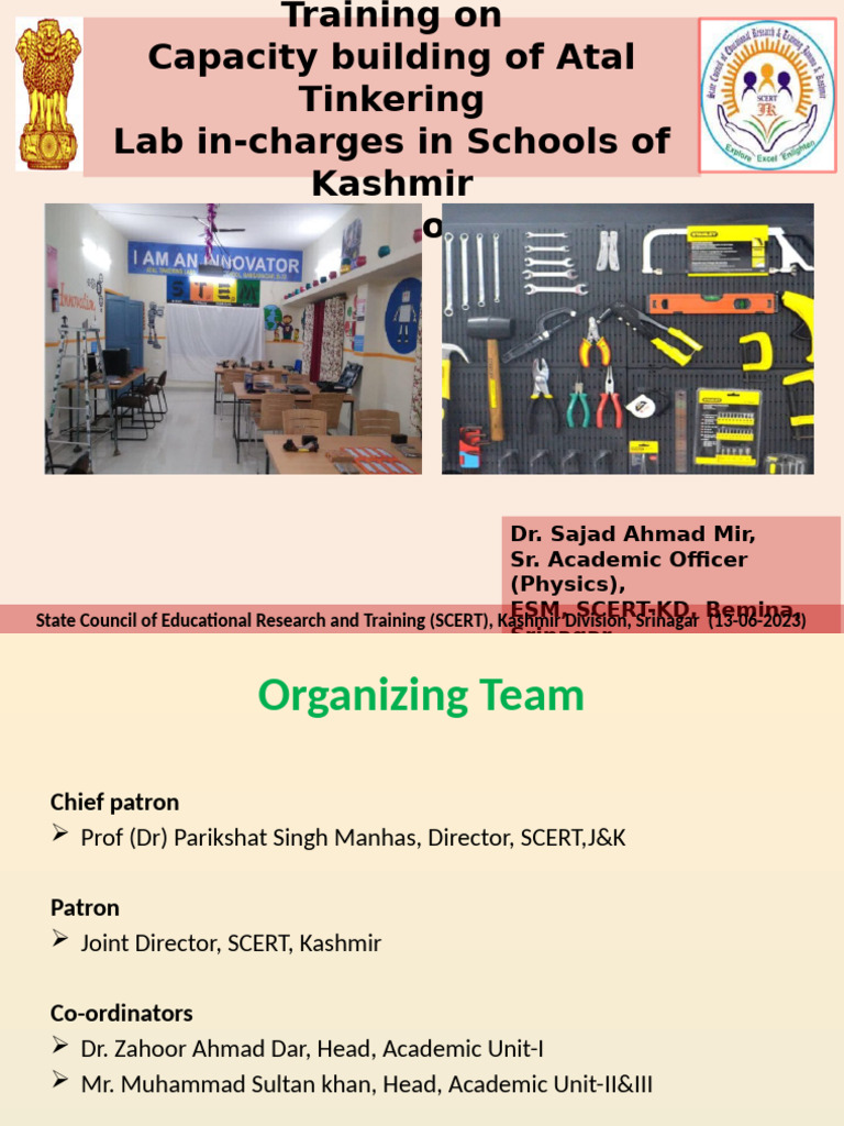 Atl Dot by DR Sajad Scert | PDF | Innovation | Internet Of Things