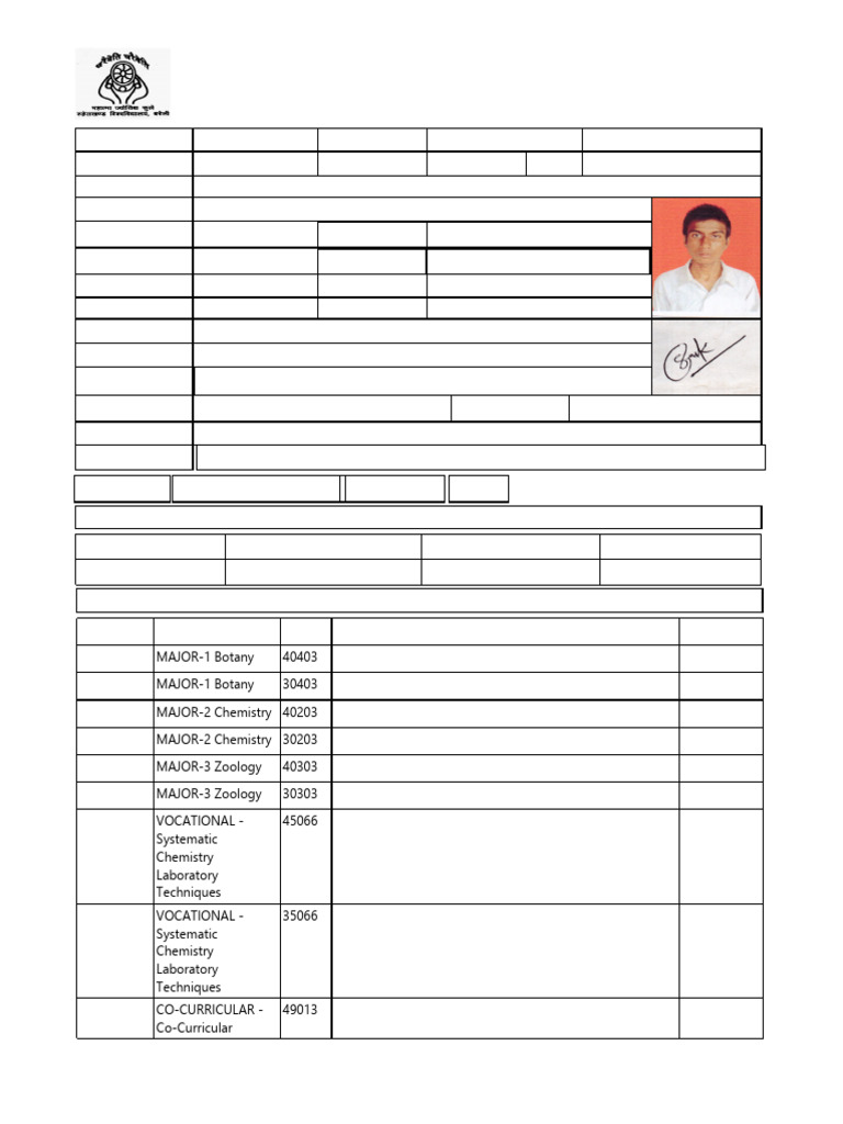 Sachin Nss Exam Form | PDF
