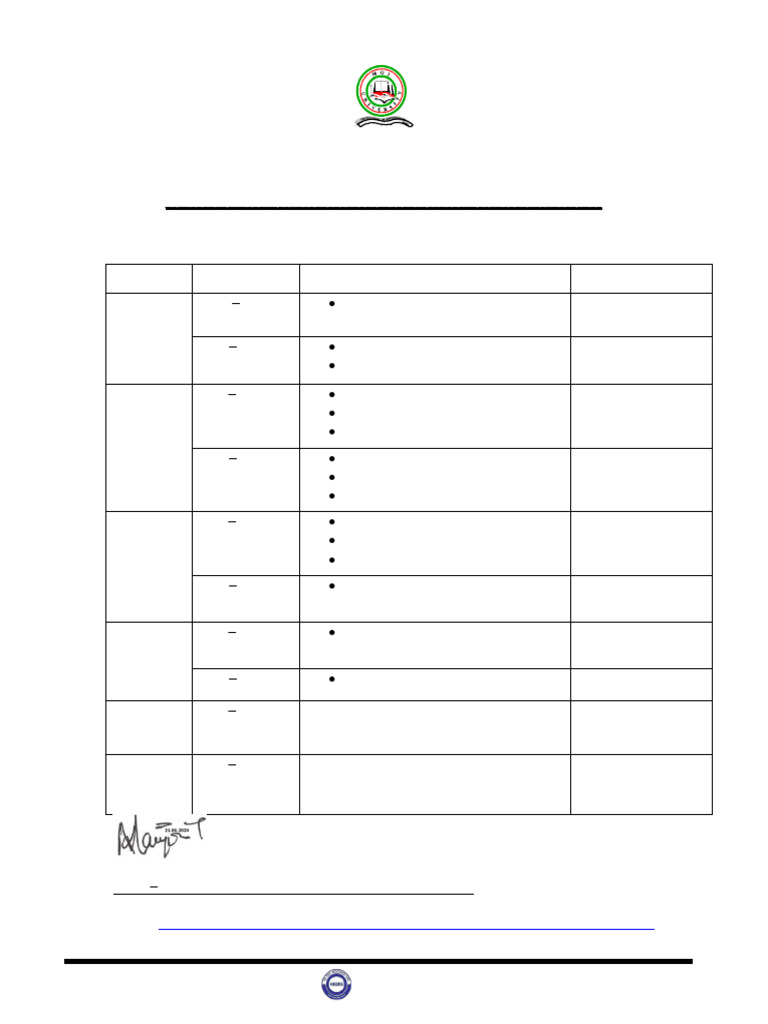 timetable-NSB 120 Digestive and Metabolism 2024 | PDF | Metabolism ...