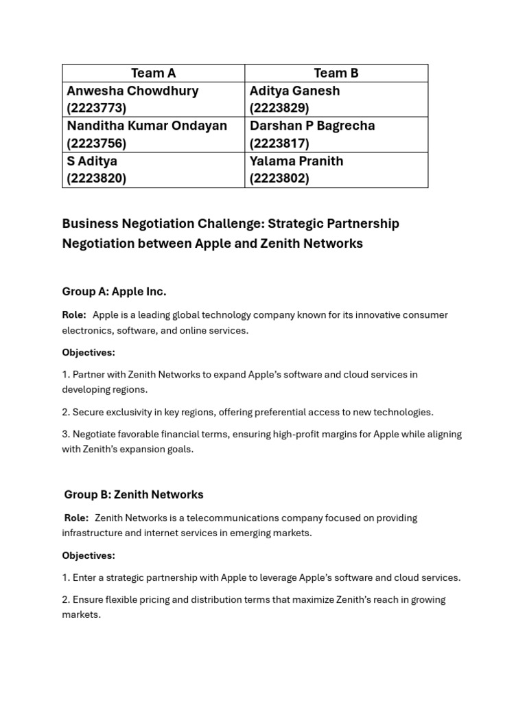 Business Negotiation Script CIA 3 | PDF | Pricing | Apple Inc.