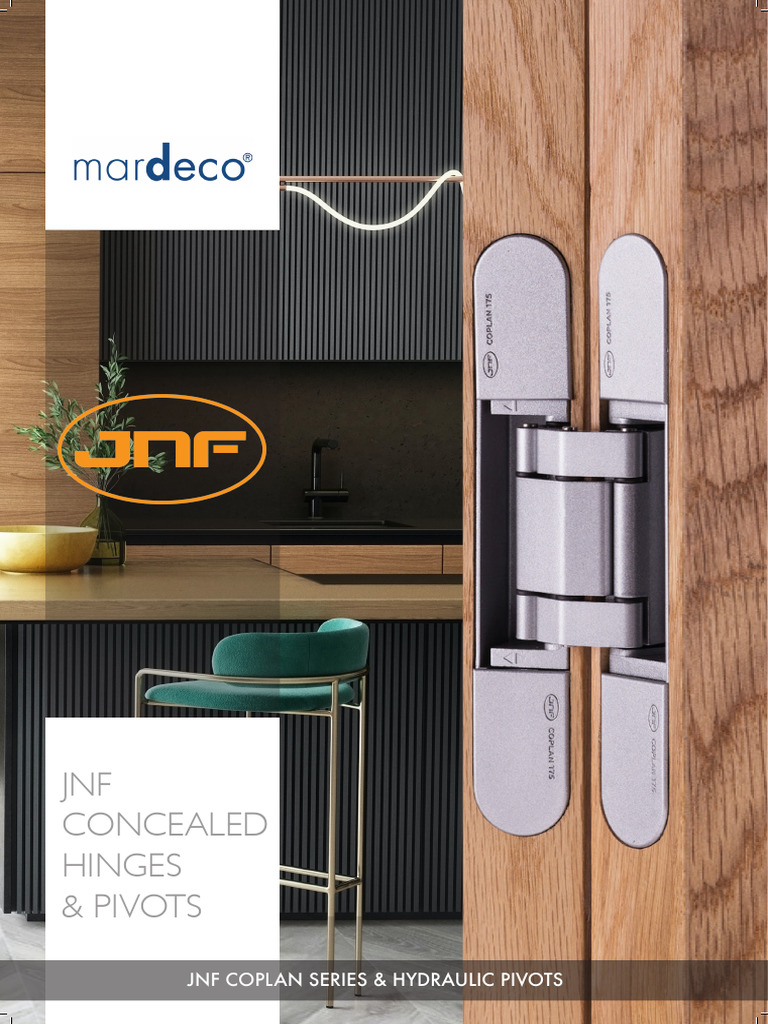 JNF Concealed Hinges and Pivots Overview | PDF | Door | Bearing ...