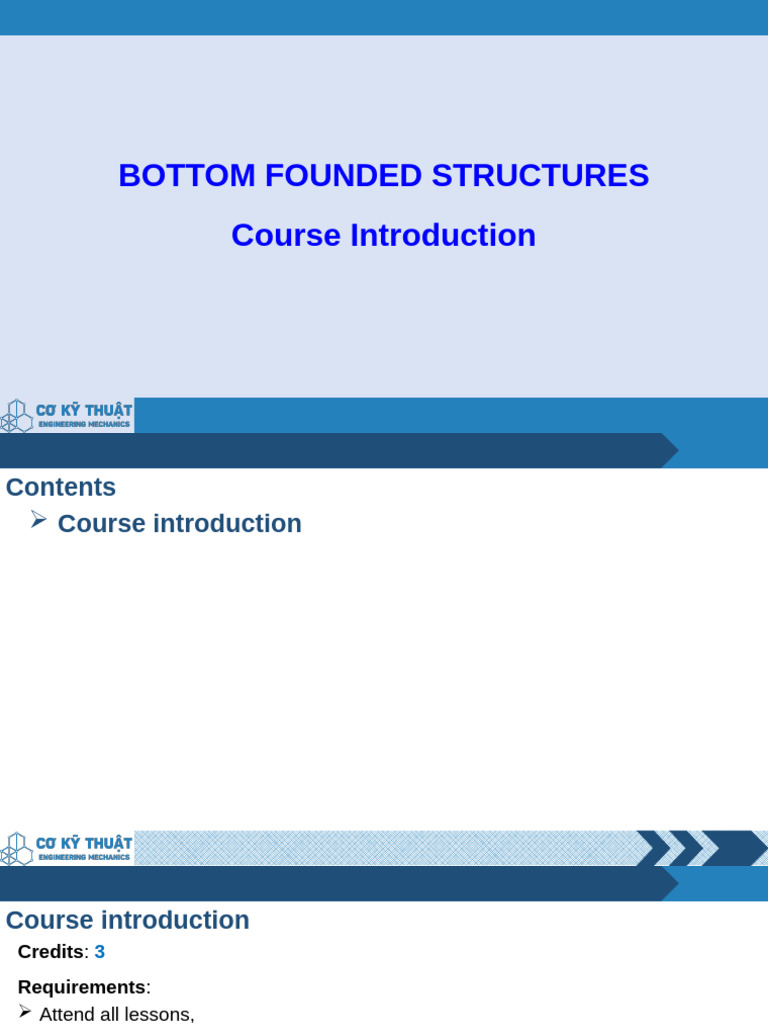 Các kết cấu chân đế Lecture0 | PDF