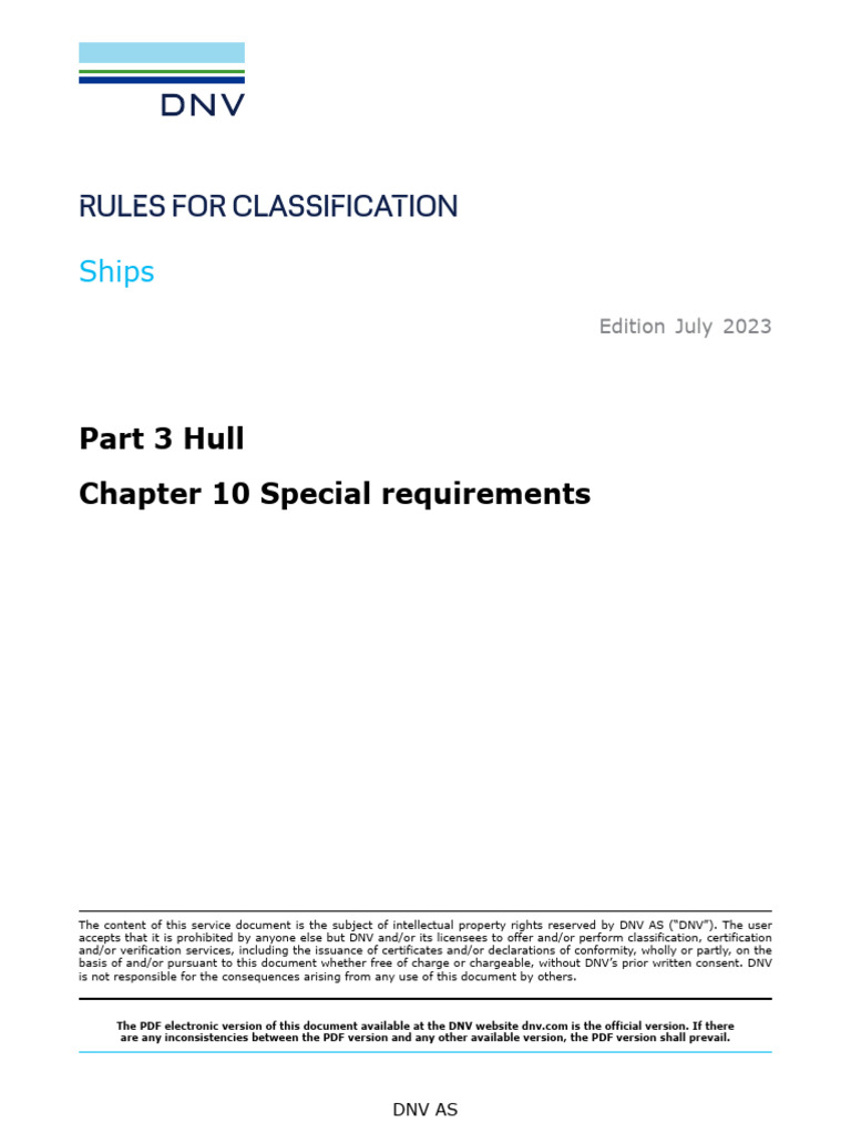 DNV Rules for Ship Classification 2023 | PDF | Buckling | Bending