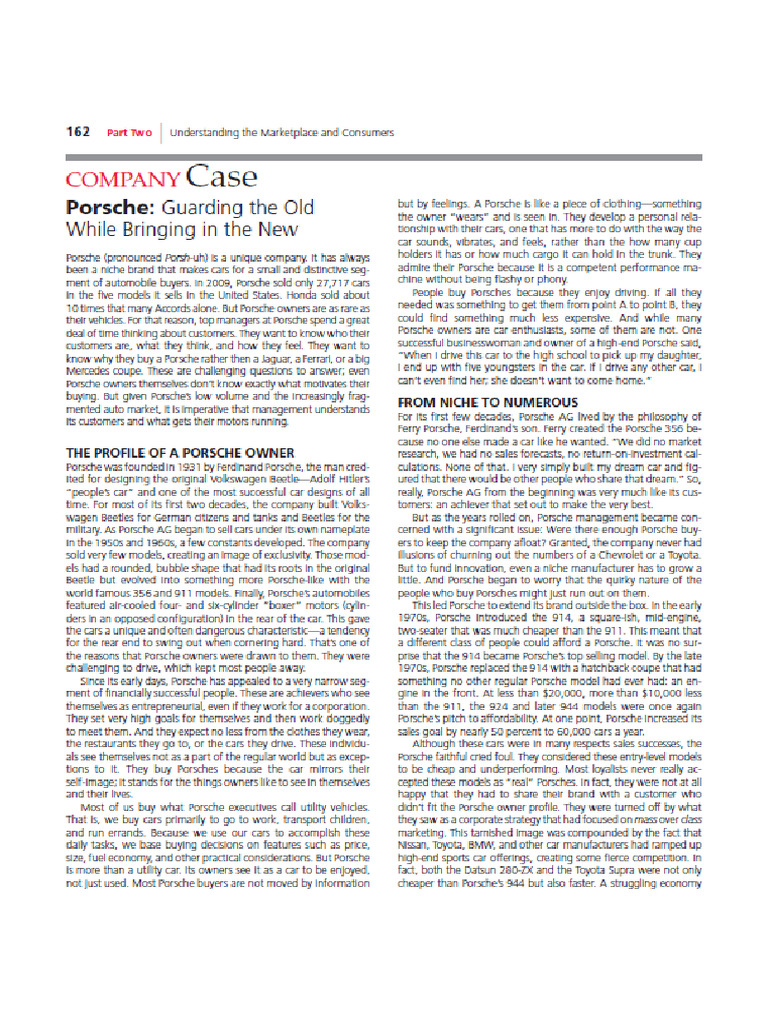 Porsche Case Study 3 | PDF