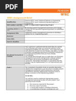 Btec HN Engineering Pearson Set Assignment Guidance l4 | PDF | Project ...