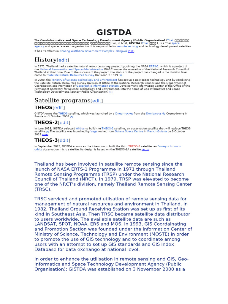 GISTDA | PDF | Outer Space | Spacecraft