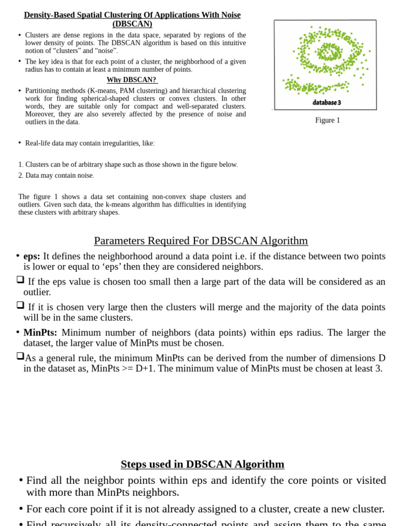 DBSCAN | PDF | Cluster Analysis | Algorithms DBSCAN | PDF | Cluster Analysis | Algorithms