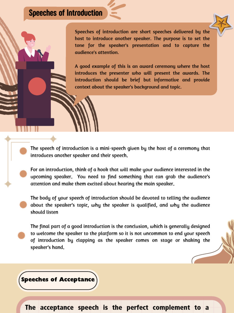 Speeches of Introduction | PDF | Public Speaking | Faith