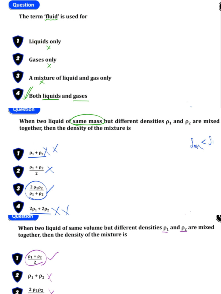 Fluids - Invert Chapter by MR Sir | PDF