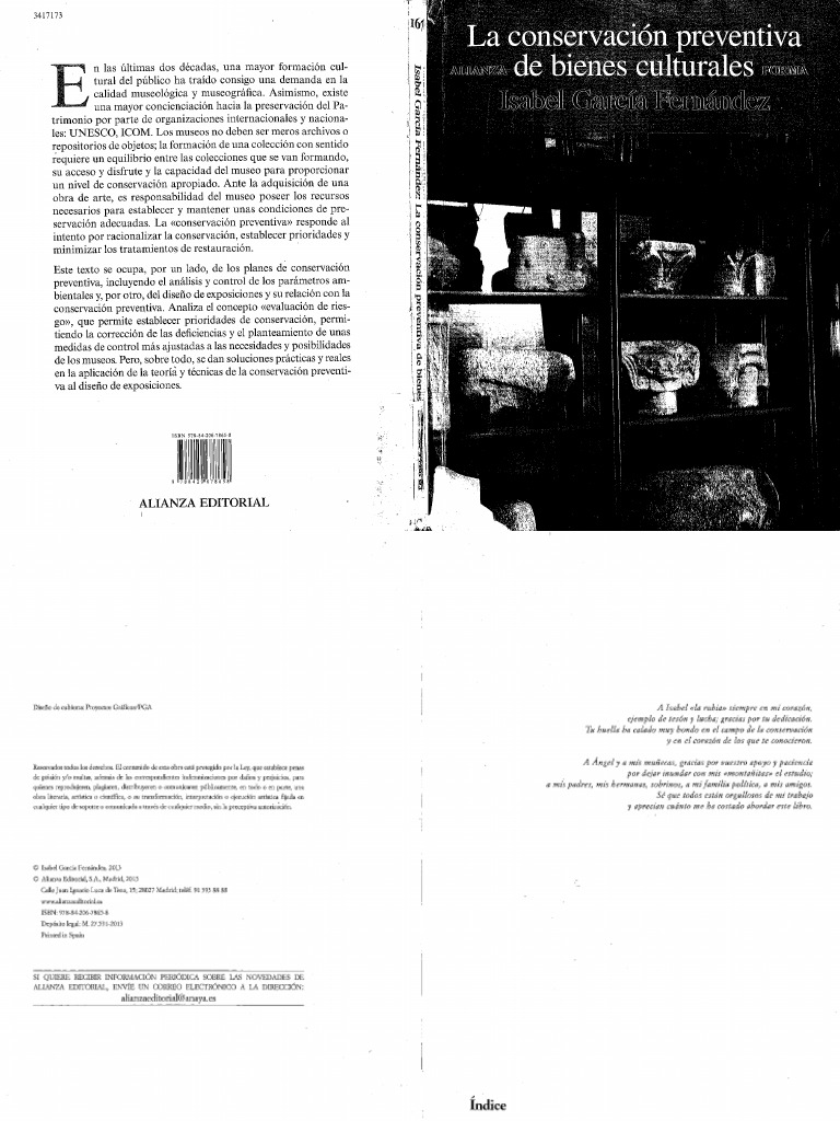 Garcia Fernandez Conservacion Preventiva | PDF