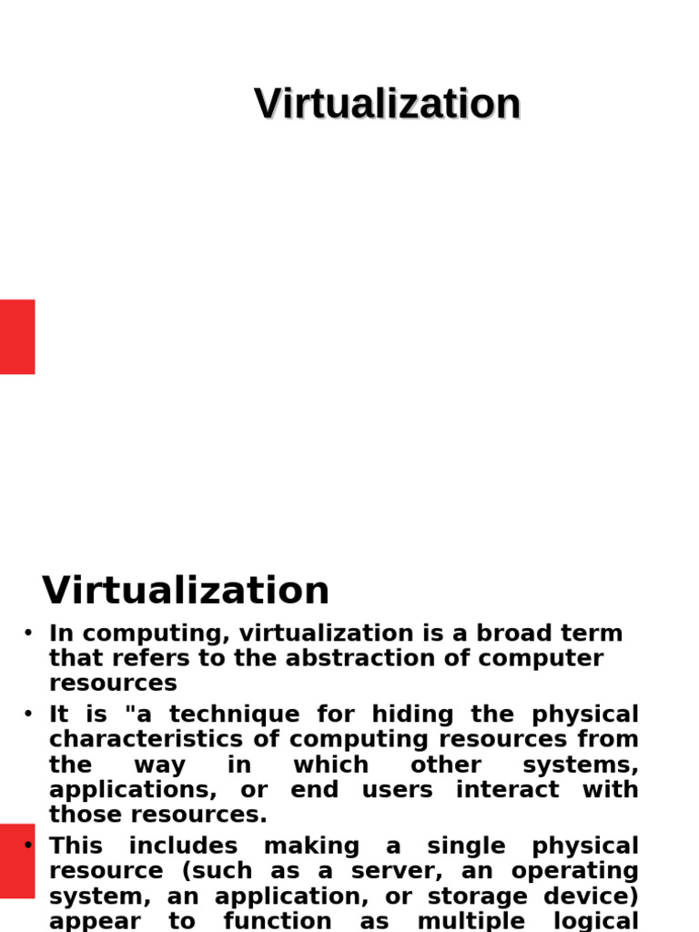 CC New Virtulization | PDF | Virtual Machine | Virtualization