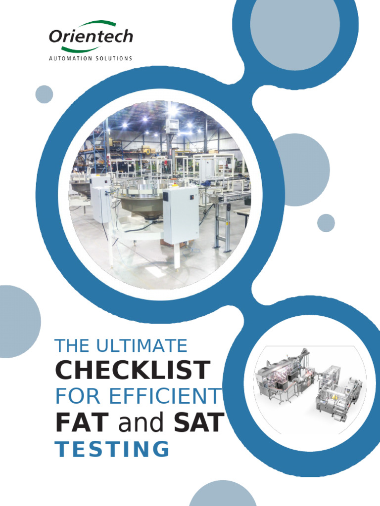 FAT SAT Testing Checklist | PDF | Switch | Machines