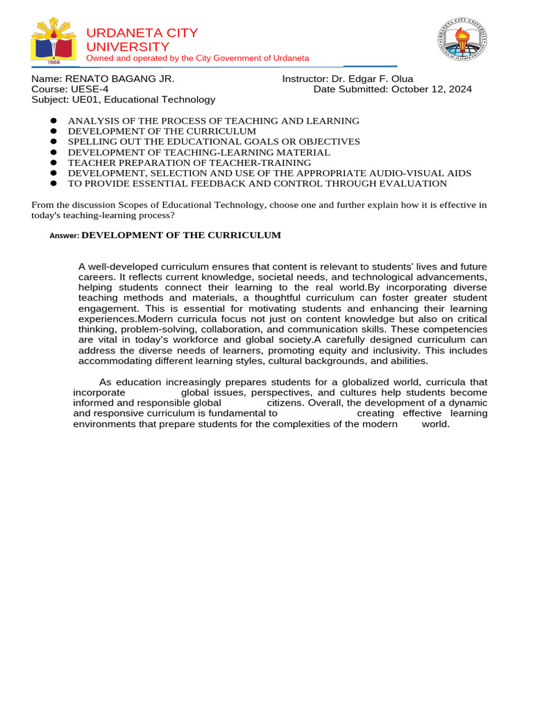 Scopes of EdTech Activity | PDF