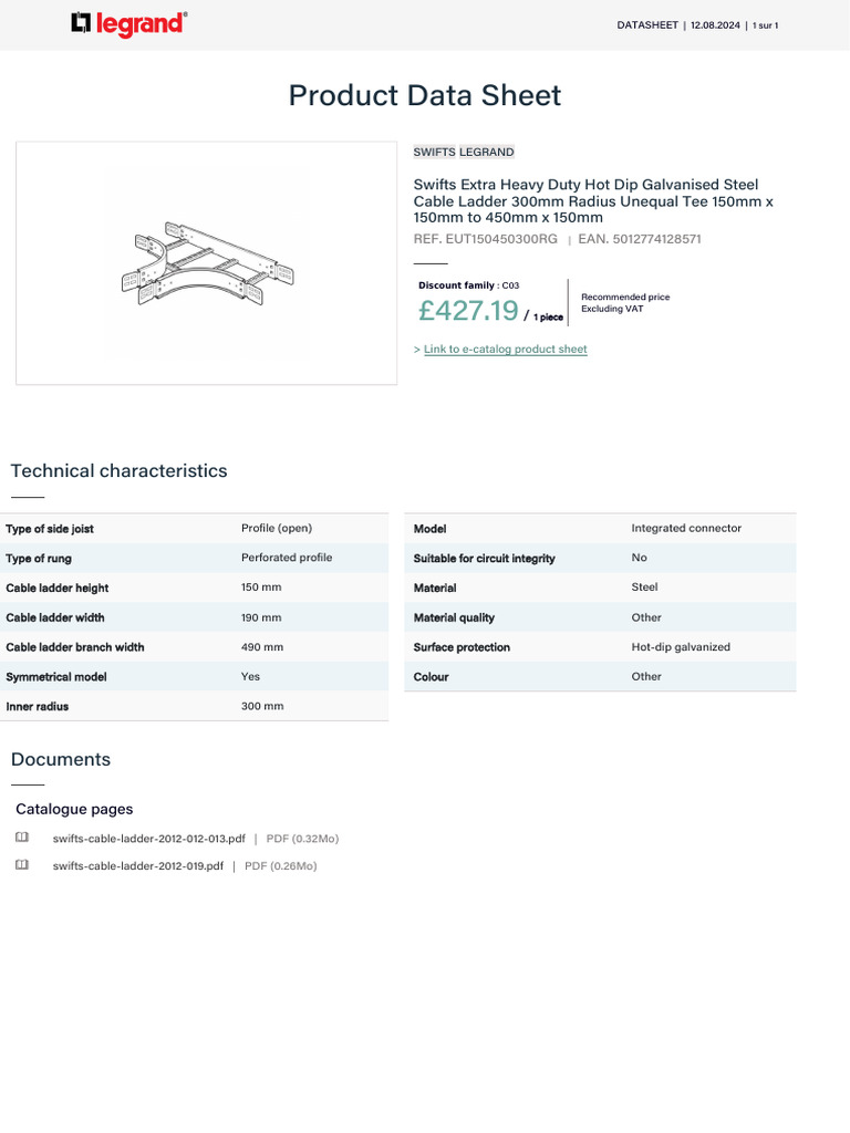 EUT150450300RG ProductSheet | PDF