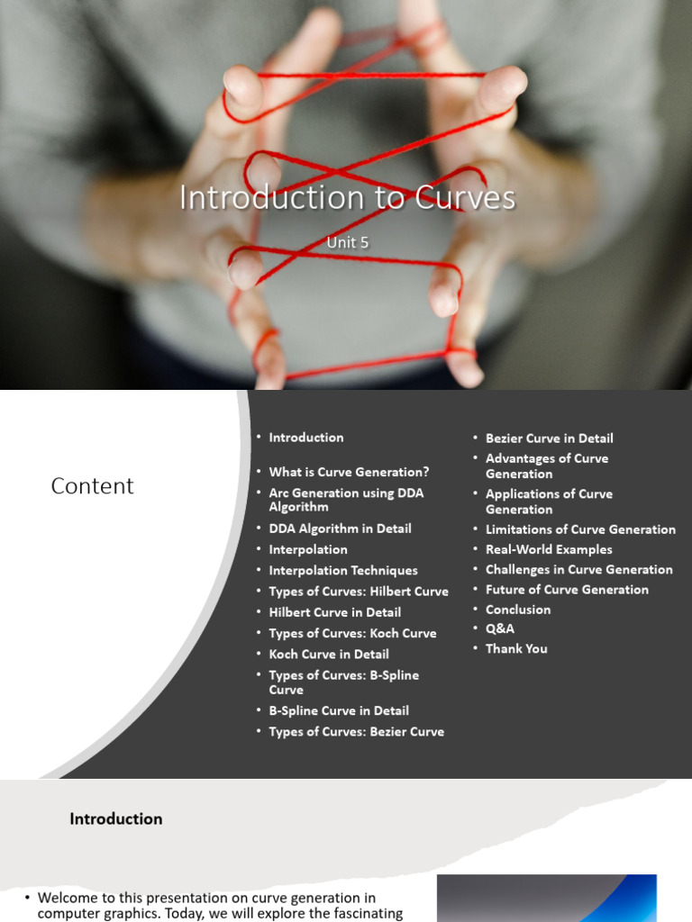 Introduction To Curves Unit 5 | PDF
