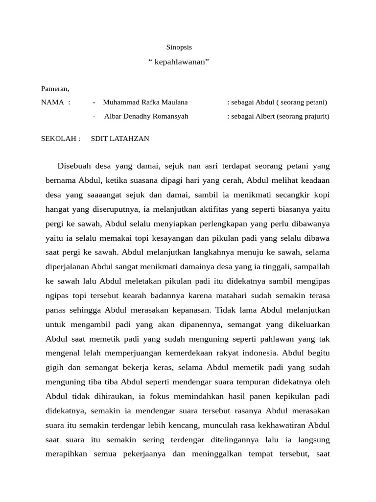 Sinopsis Pantomim | PDF