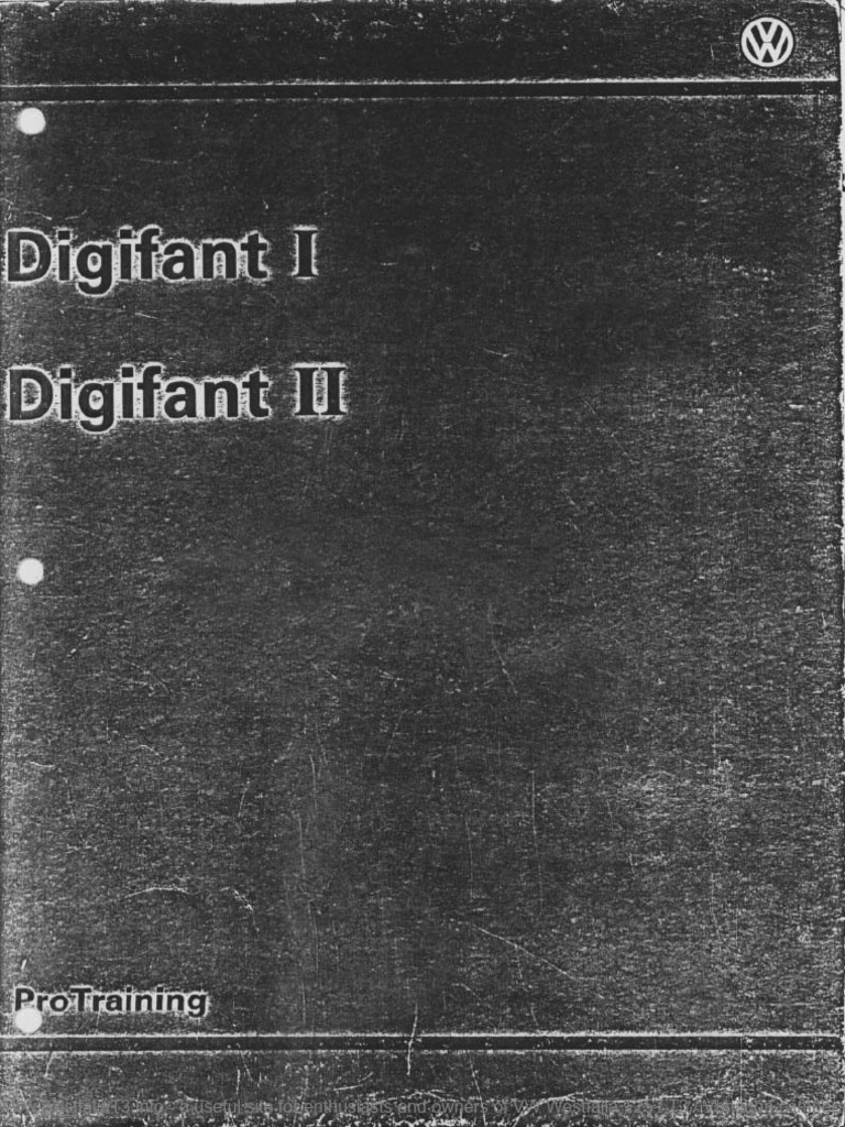 RTA VAG Vanagon Digifant en Scan 1 2 | PDF | Vehicle Technology ...