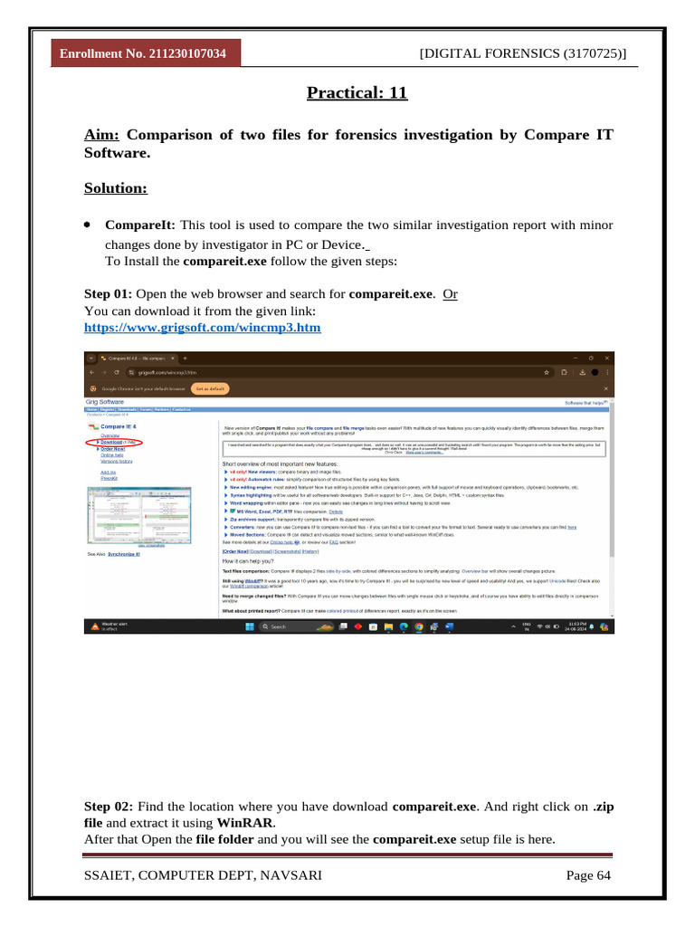 Prac 11 | PDF | Computer File | Digital Forensics