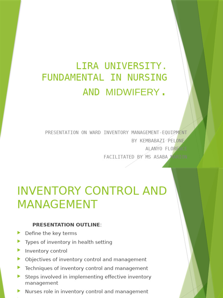 Ward Inventory Management in Nursing | PDF | Inventory | Nursing