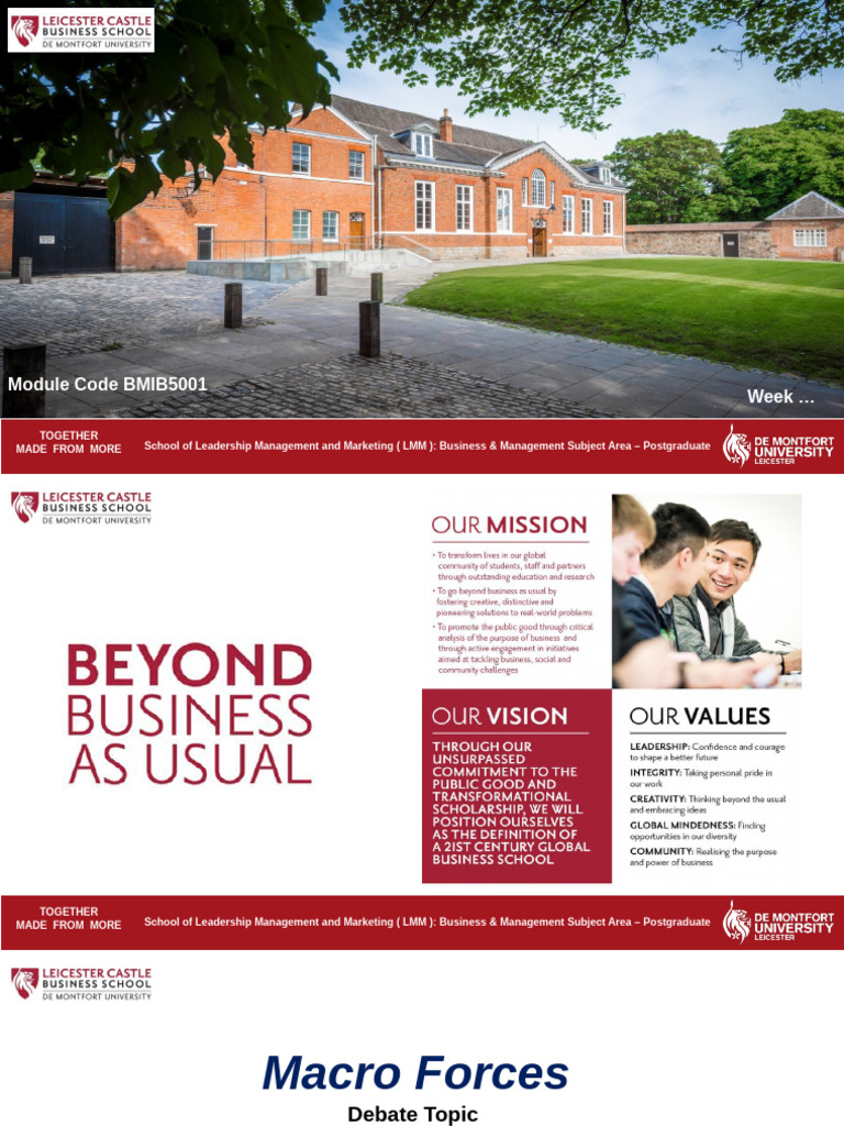 Macro Forces in Strategic Management | PDF | Leadership | Strategic ...