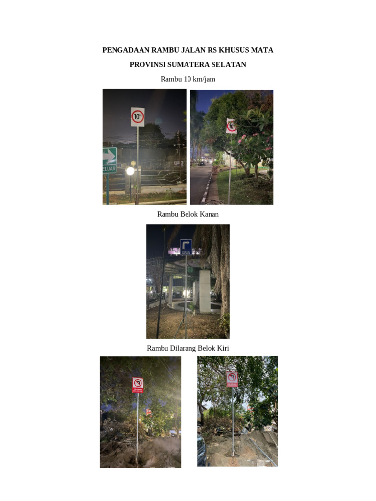 Laporan Rambu | PDF