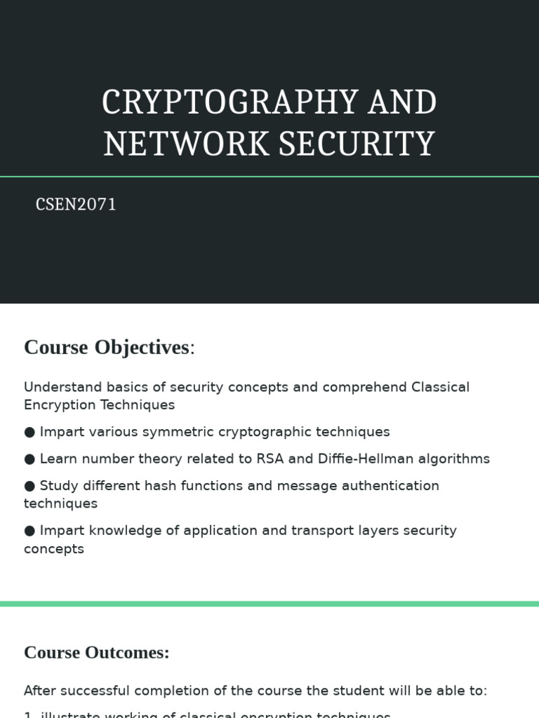 Unit 1 | PDF | Cryptography | Encryption