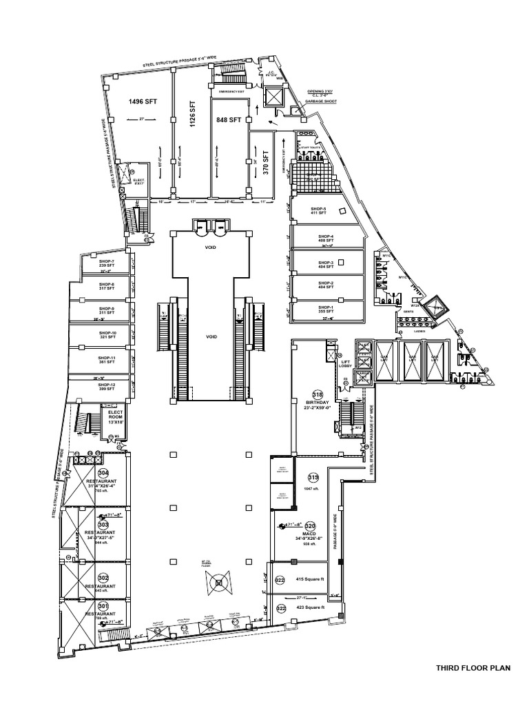 3RD Floor Plan Food Court | PDF