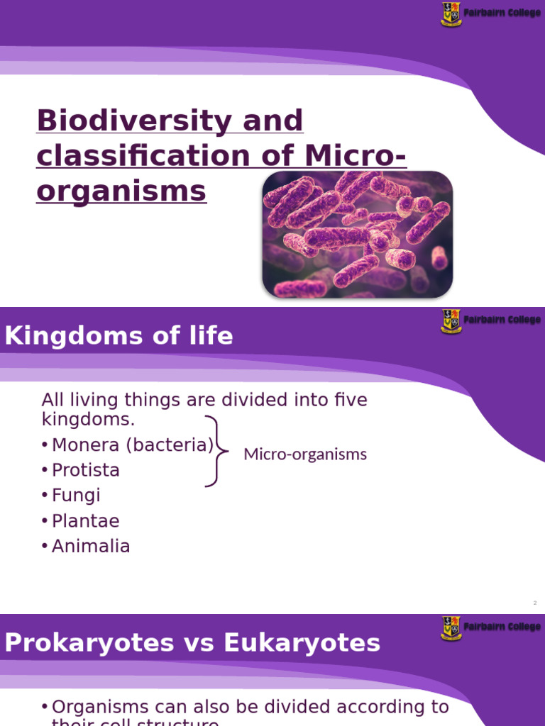 1 - Micro Organisms Mellett's Version | PDF | Immune System | Bacteria