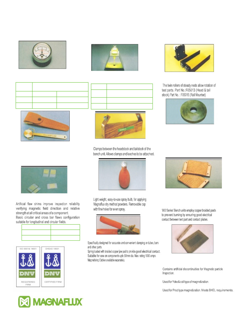 Magnetic Particle Inspection Tools | PDF | Materials Science | Physical ...