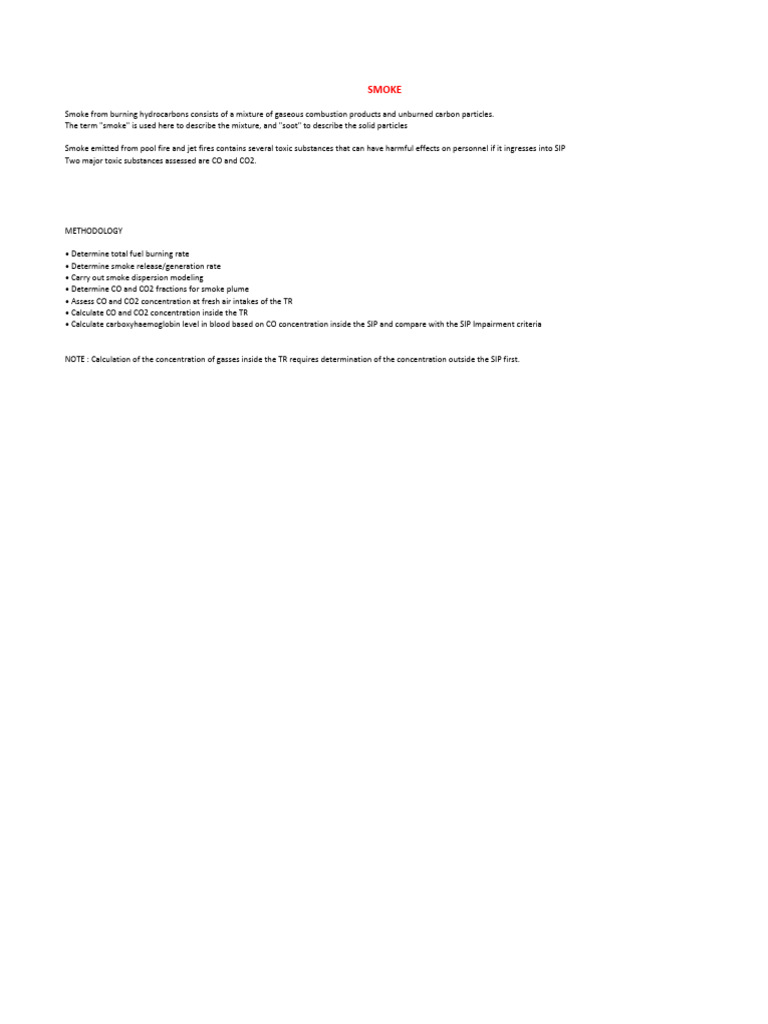 Smoke Assessment | PDF