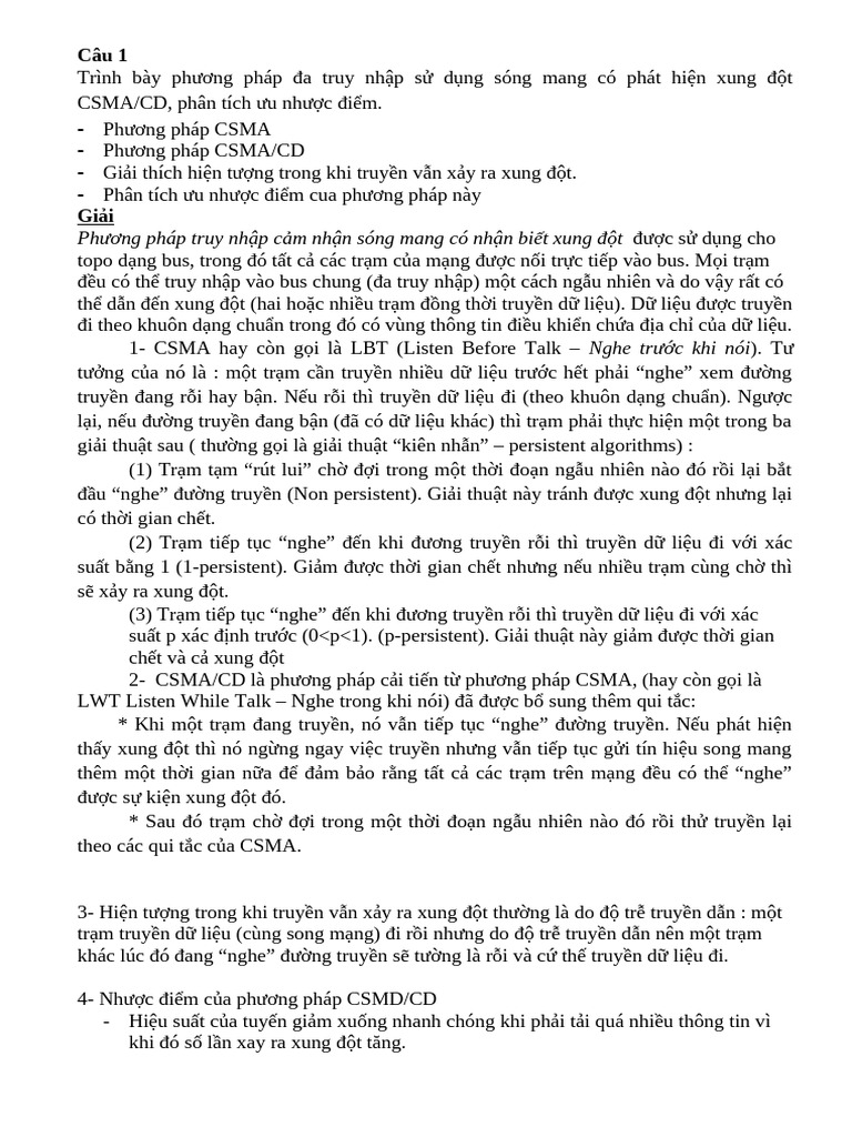 Nhom Cau 3 Diem | PDF