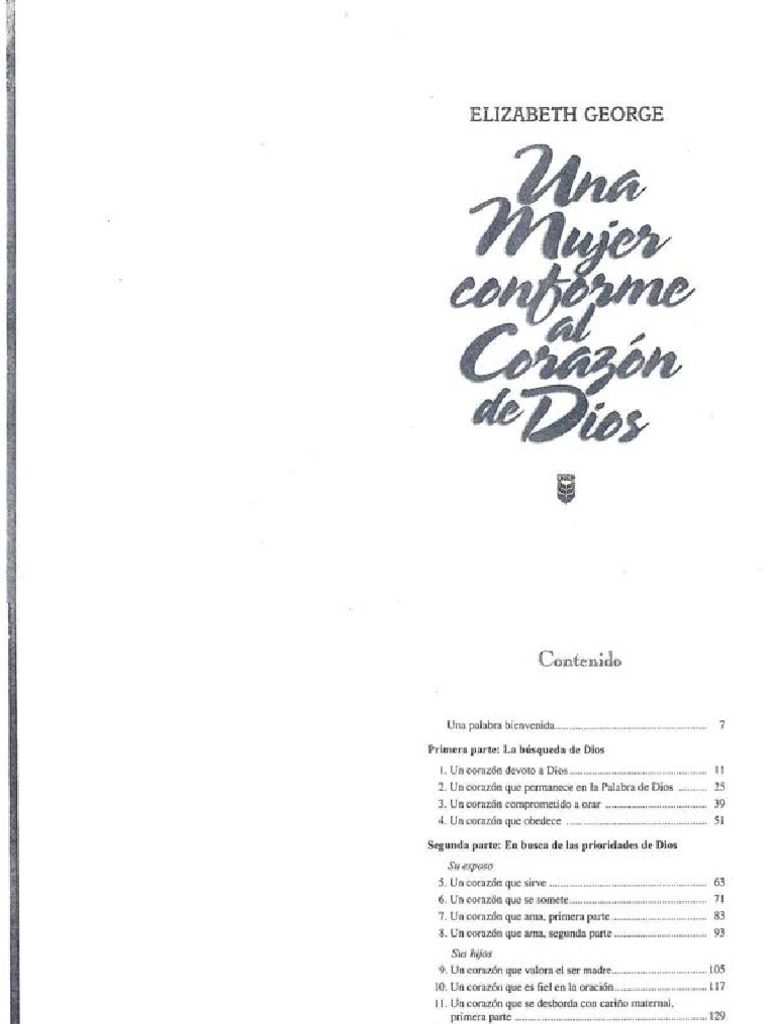 Elizabeth George Una Mujer Conforme Al Corazon de Dios PDF PDF - Compressed Comprimido | PDF