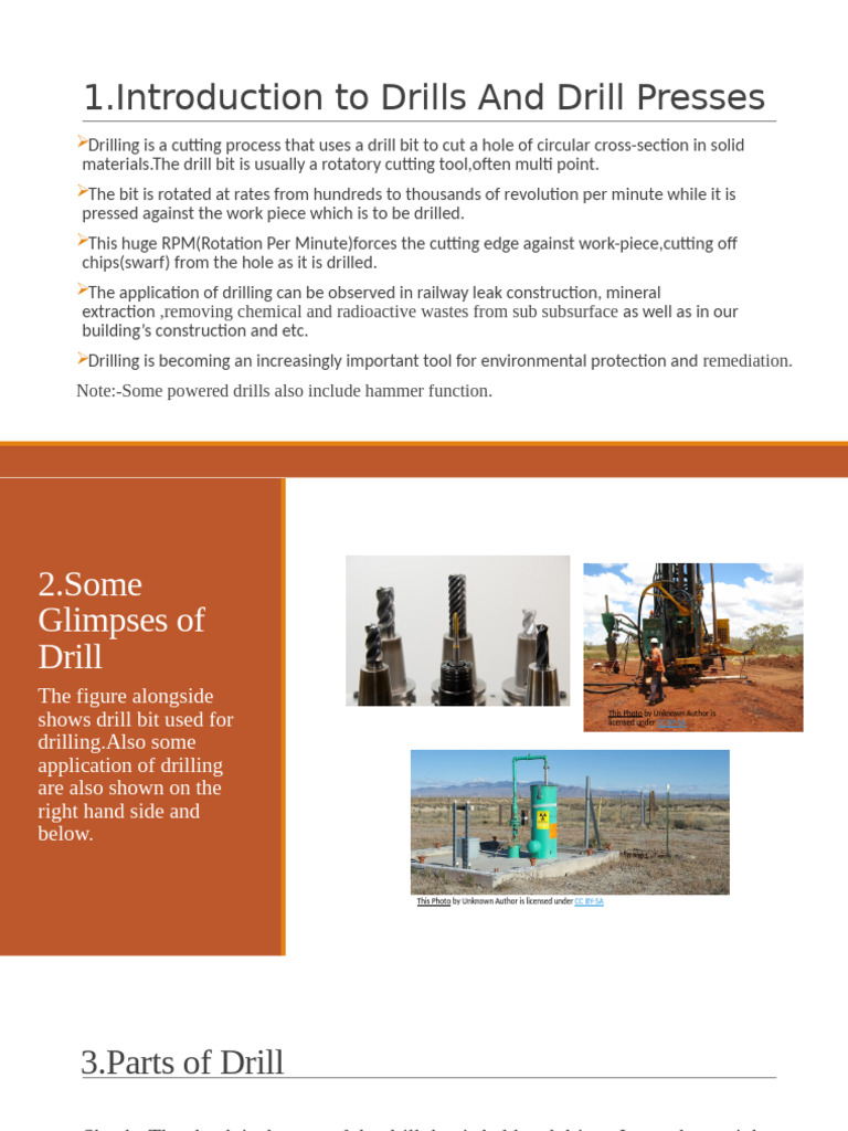 Workshop Presentation | PDF | Drill | Drilling