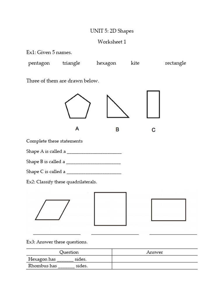 M.G5.Unit 5.2D Shapes | PDF