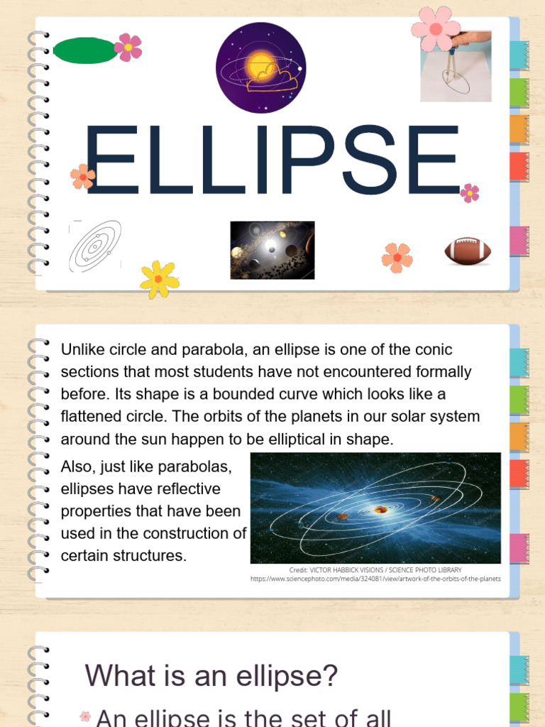 5 Parts of Ellipse | PDF | Ellipse | Euclidean Plane Geometry