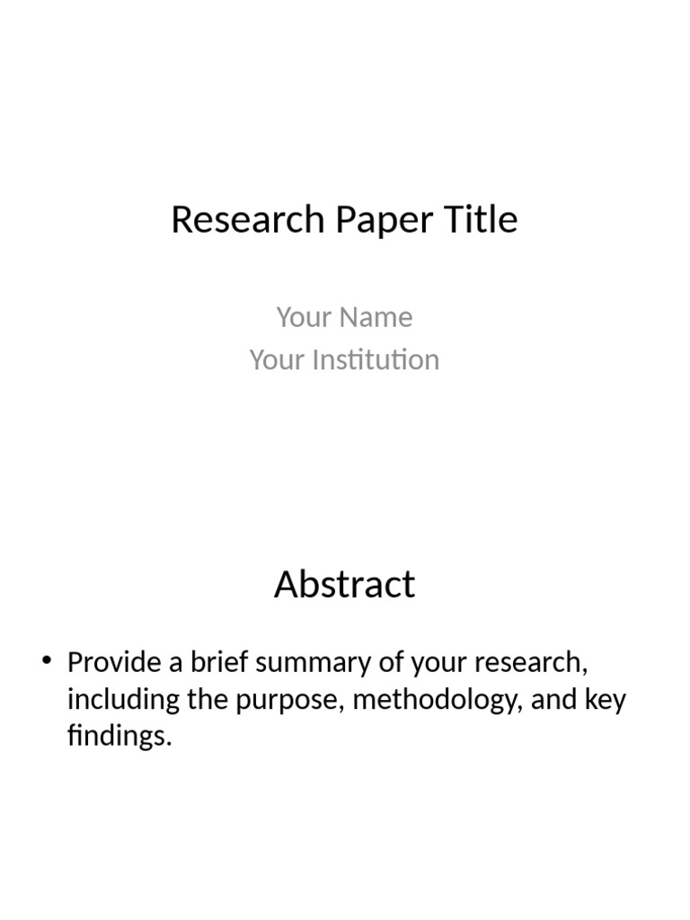 Comprehensive Research Paper Guide | PDF | Career & Growth | Art
