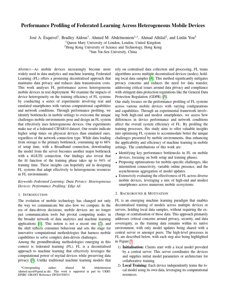 FL Profiling Paper | PDF | Computer Engineering | Computer Science