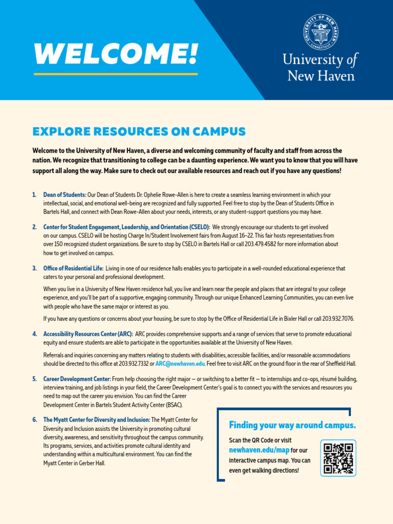 Campus Resources for New Students | PDF
