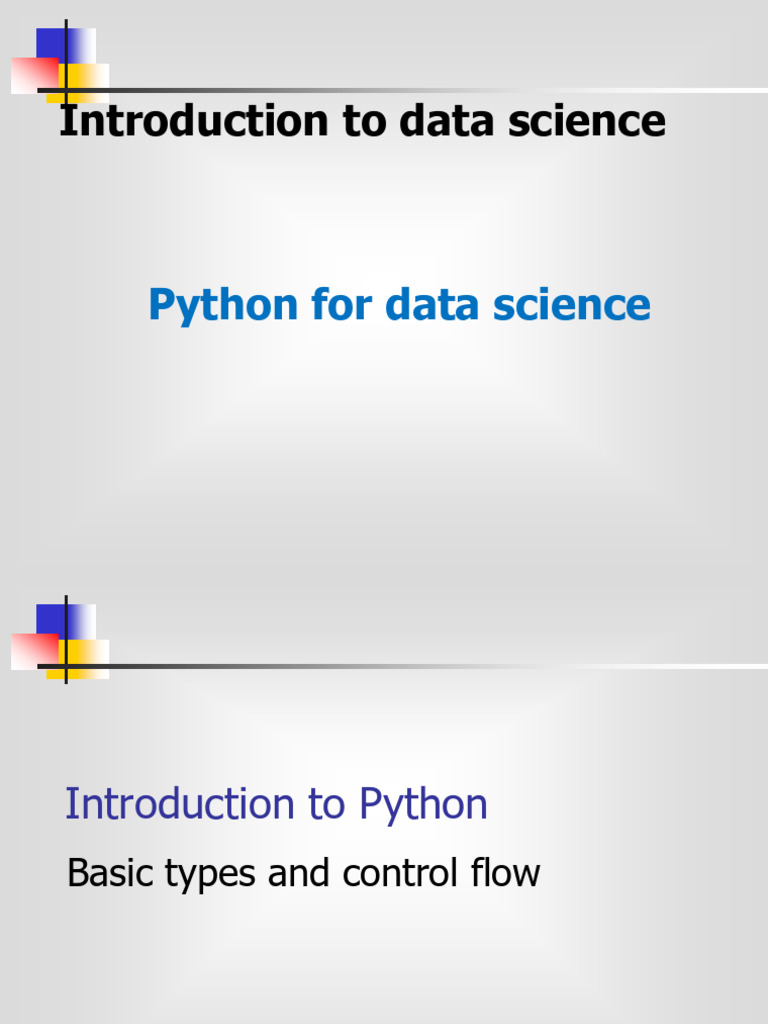 06 - The Basics of Python in DS | PDF | Boolean Data Type | Integer ...