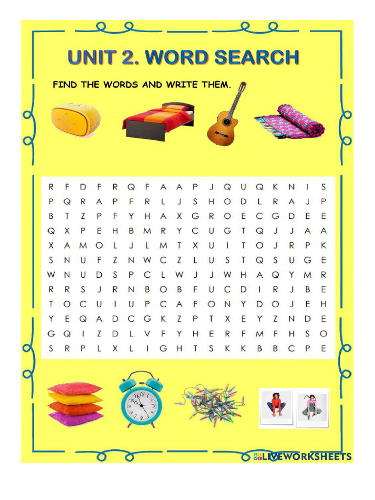 Open Up 3 Unit 2 word search | PDF