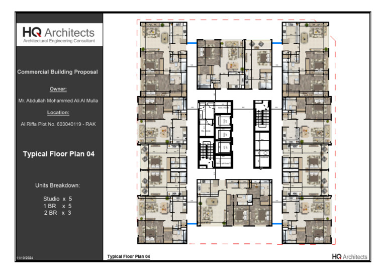 Typical Floor Plan 04: Units Breakdown: Studio X 5 1 BR X 5 2 BR X 3 ...