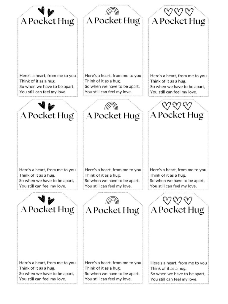 Pocket Hug Smaller Size | PDF